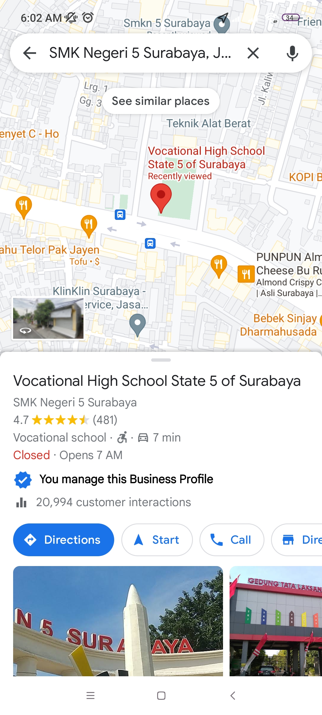 Info Terkait Google Maps SMKN 5 Surabaya – SMKN 5 Sby